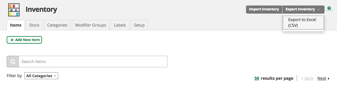 Importing and Editing Clover inventory items
