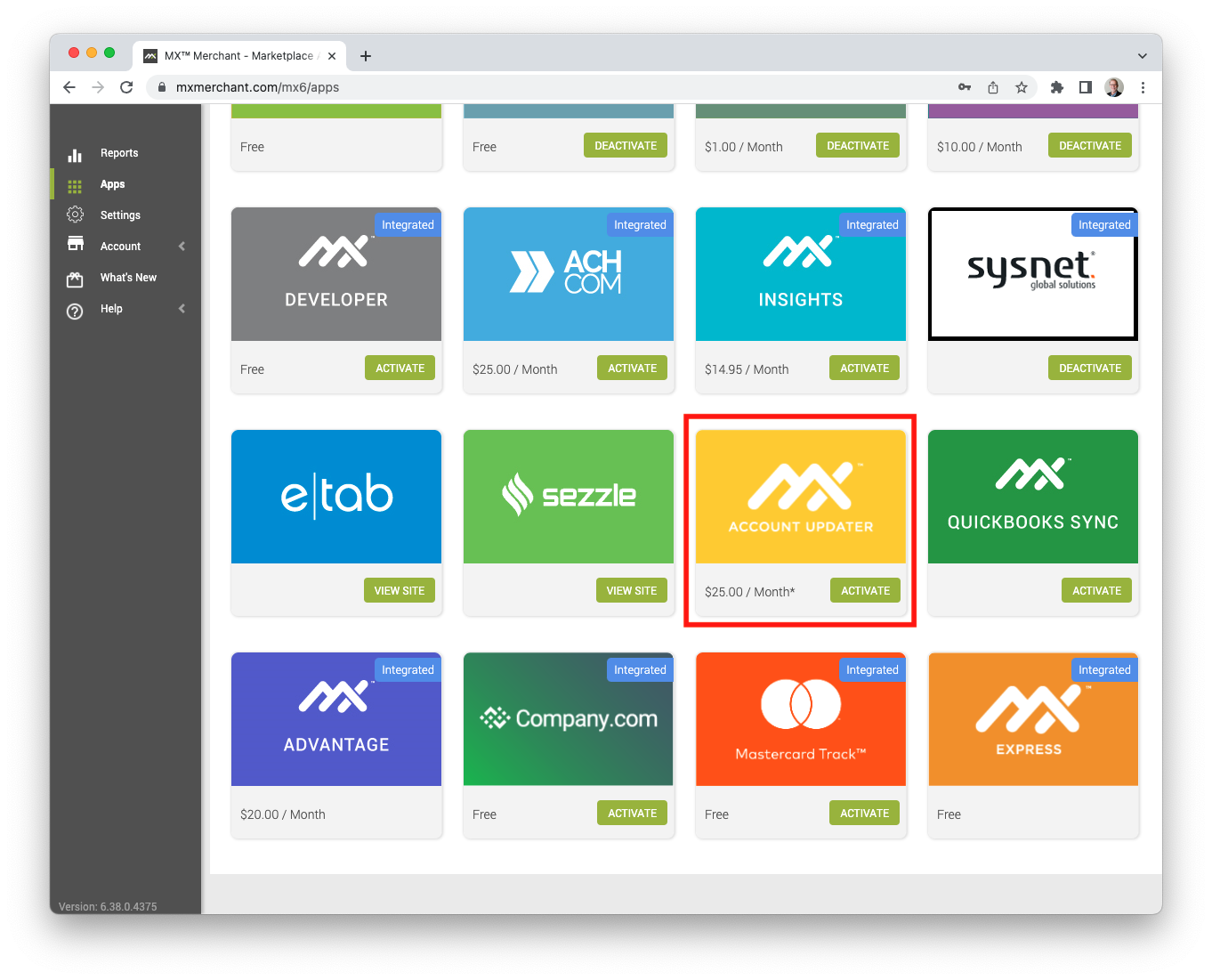 MX Merchant - Account Updater - Dharma Merchant Services