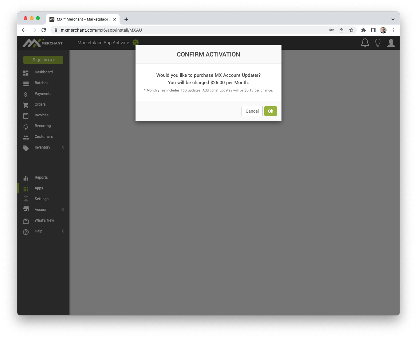MX Merchant - Account Updater - Dharma Merchant Services