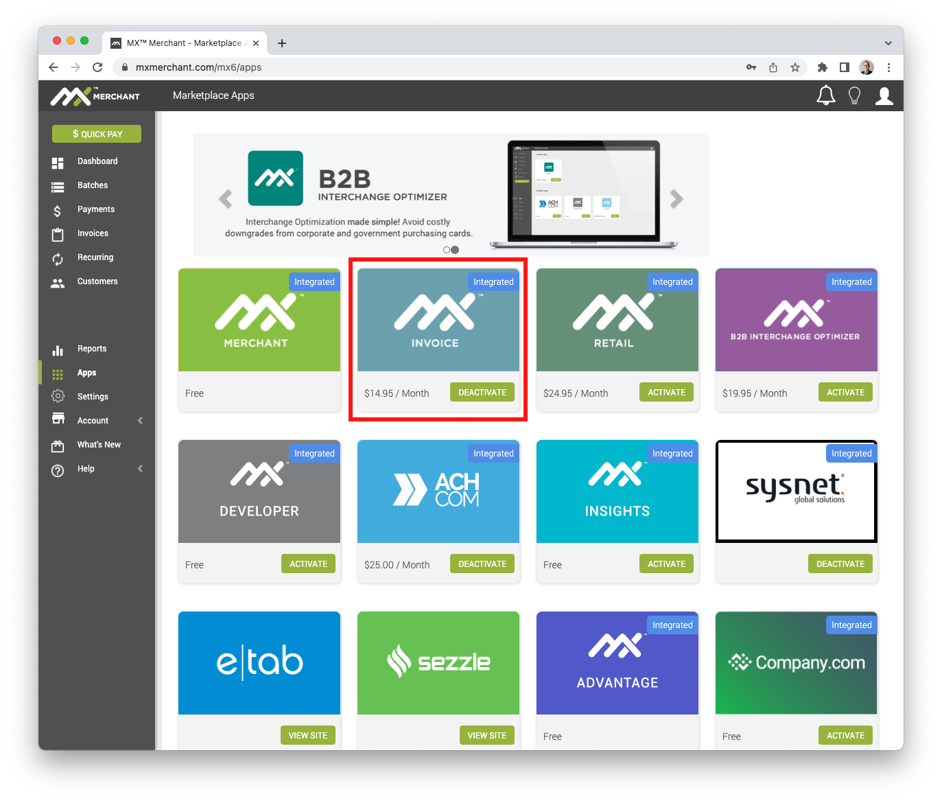 MX Merchant - Recurring Payments - Dharma Merchant Services
