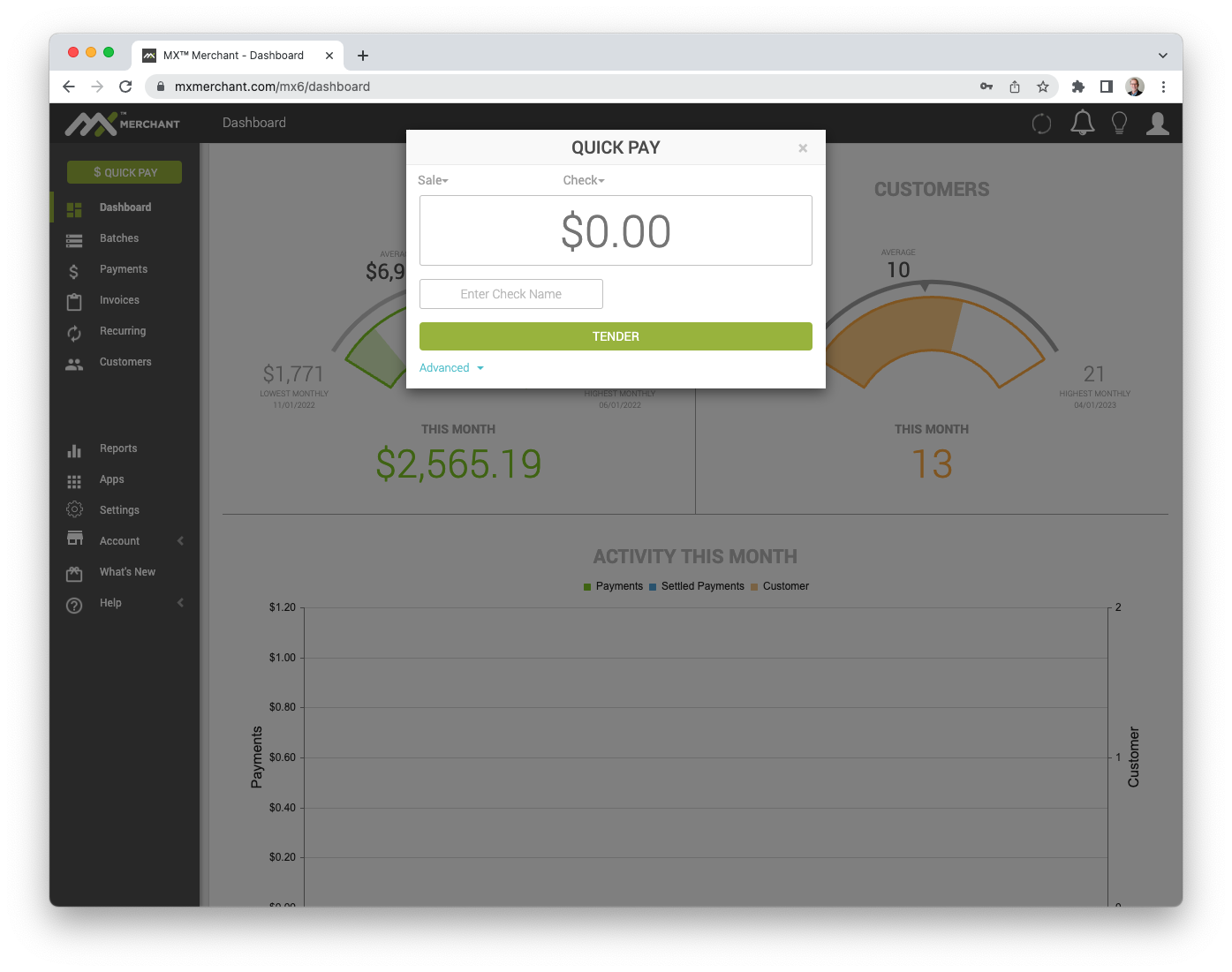 MX Merchant - Virtual Terminal & QuickPay | Dharma