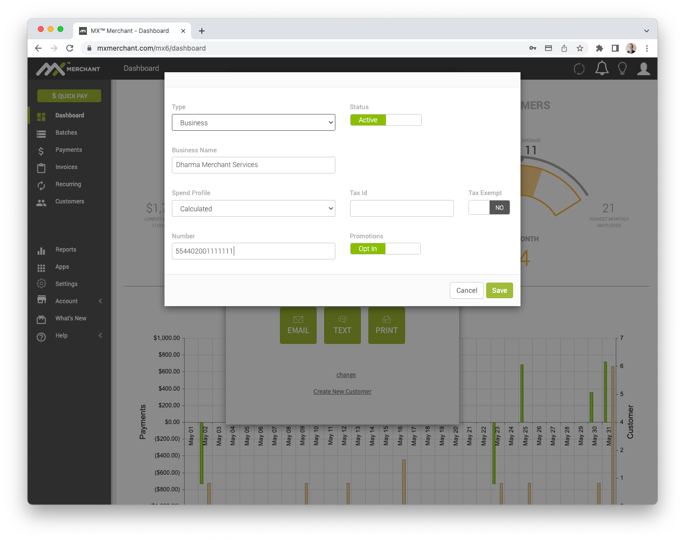 MX Merchant - Virtual Terminal & QuickPay | Dharma