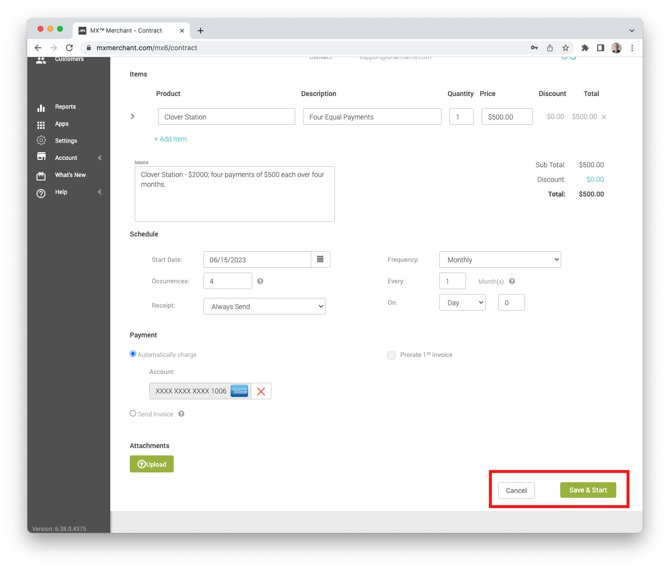 MX Merchant - Recurring Payments - Dharma Merchant Services