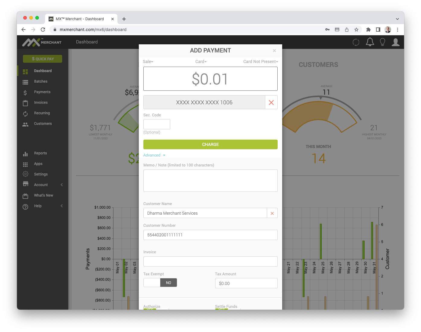 MX Merchant - Virtual Terminal & QuickPay | Dharma